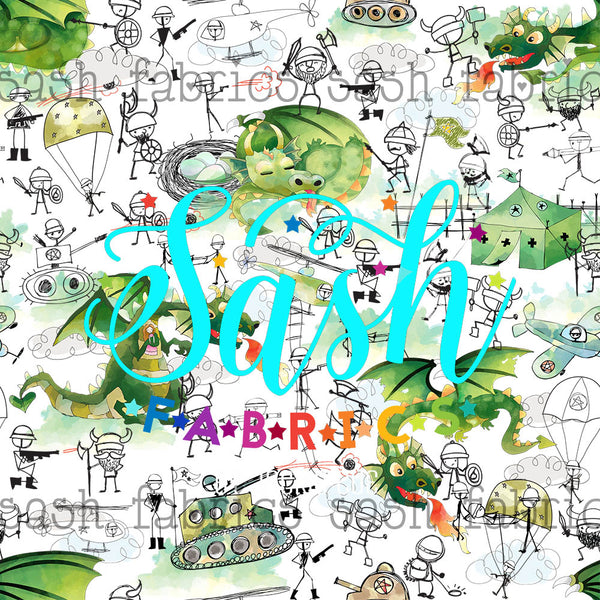 New Doodle Army – Sash Fabrics- Jackie